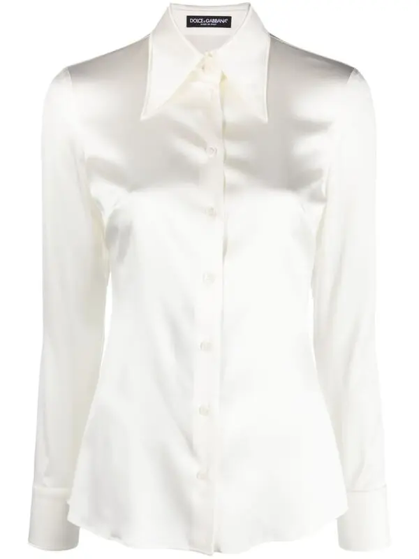 Dolce & Gabbana Long-sleeve Silk Shirt