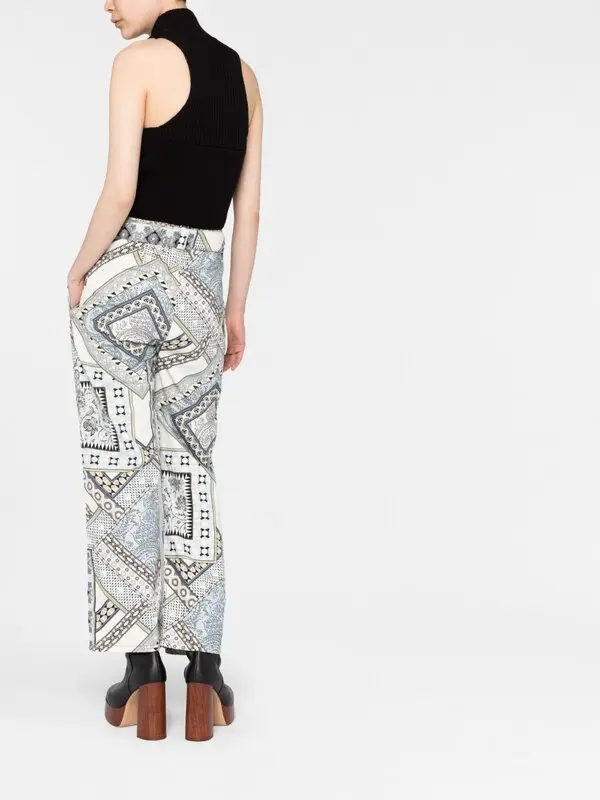 Etro Patchwork-print Trousers