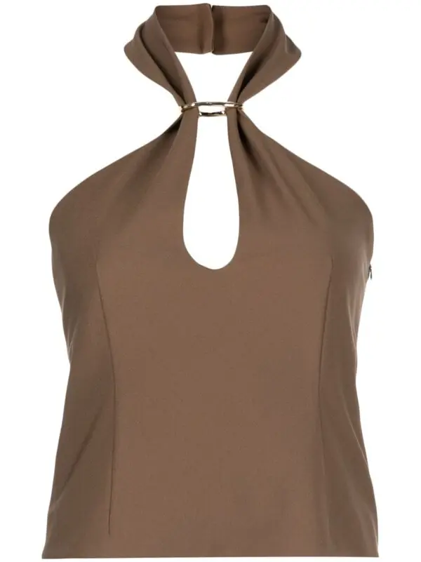 REJINA PYO Tilda Halterneck Top