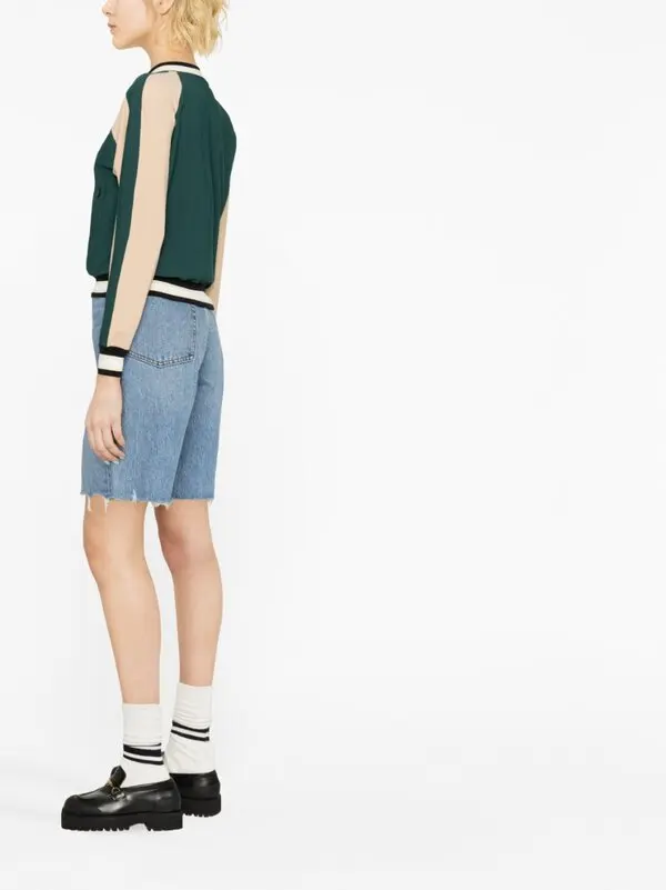 Palm Angels Cropped Bomber Jacket