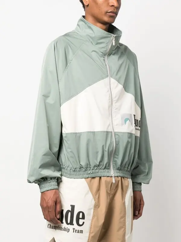 Rhude World Championship Logo-print Bomber Jacket - Green