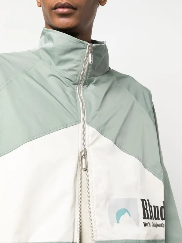 Rhude World Championship Logo-print Bomber Jacket - Green