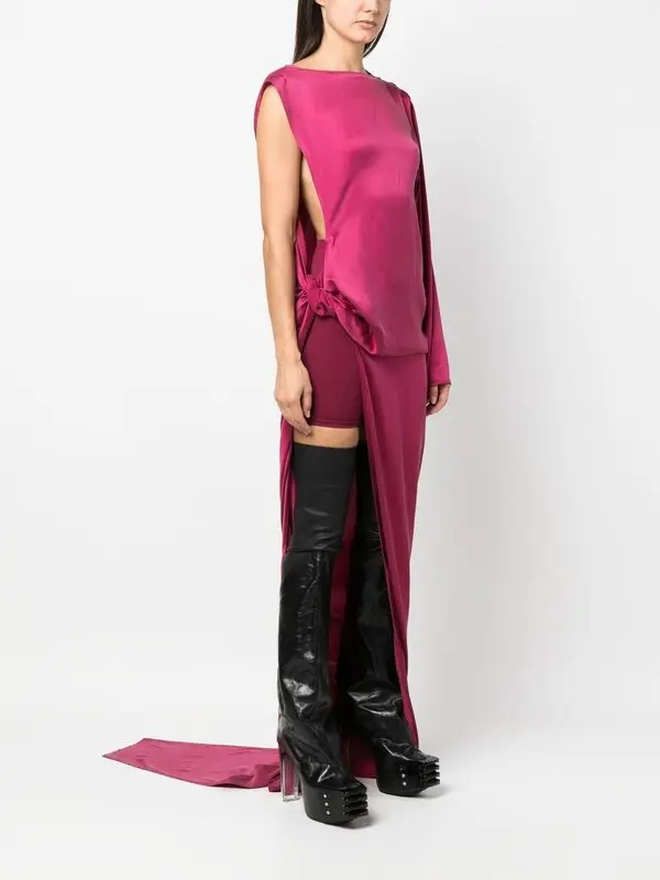 Rick Owens Edfu Draped Gown - Purple