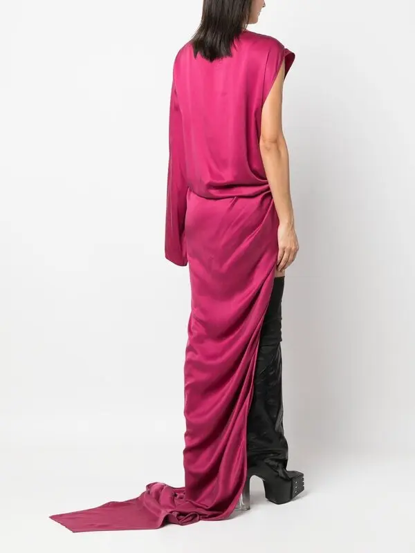 Rick Owens Edfu Draped Gown - Purple