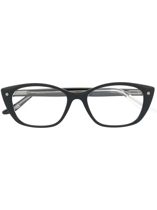 SNOB S Bocca Cat-eye Optical Glasses - Black