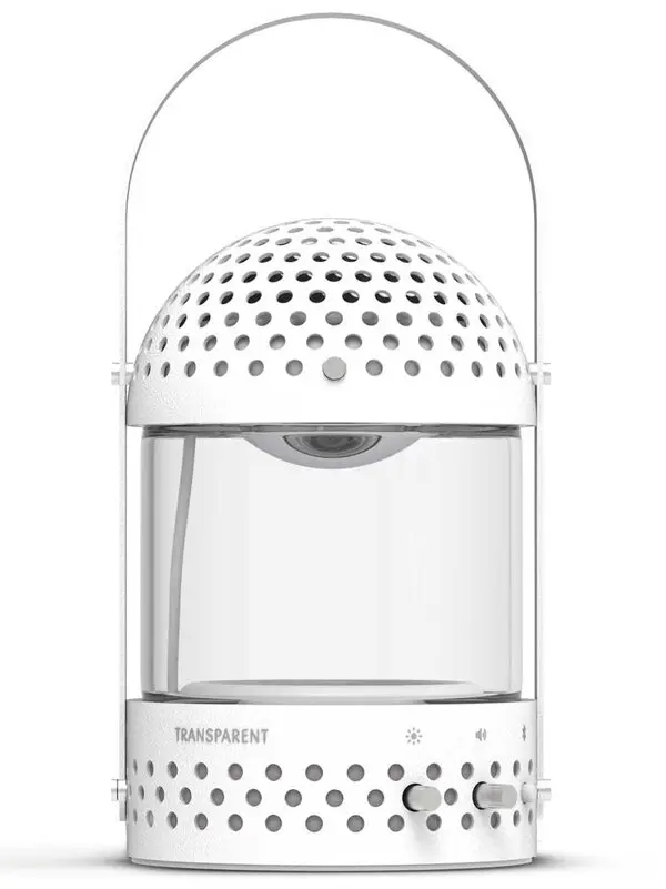 TRANSPARENT Lamp And Speaker - White