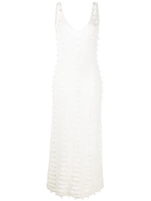 remain birger christensen crochet dress Remain Birger Christensen Crochet Organic Cotton-Blend Dress In Neutrals -  8% Off