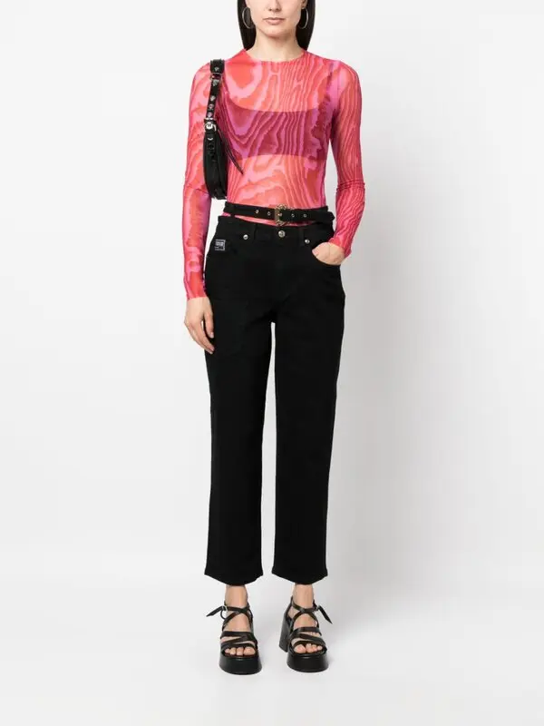 Versace Double-fastening Cropped Jeans