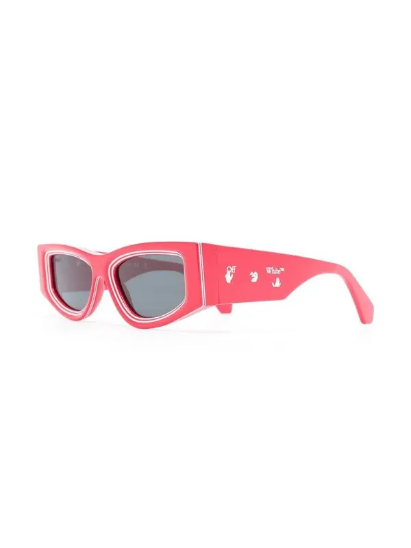 Off-White Square-frame Sunglasses - Red