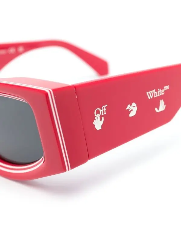 Off-White Square-frame Sunglasses - Red