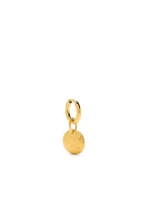 MARIA BLACK Tan Huggie Earring - Gold