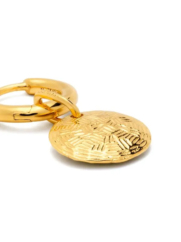 MARIA BLACK Tan Huggie Earring - Gold