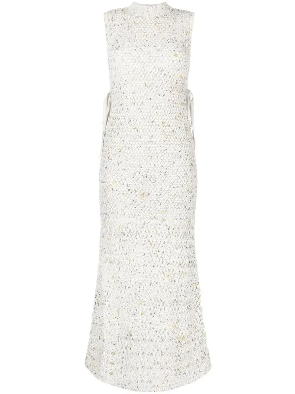 Christopher Esber Muscle Cross-Stich Crochet Dress In White - 53% Off |  Editorialist