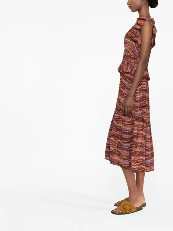 Ulla Johnson Bendetta Abstract-print Silk Midi Dress