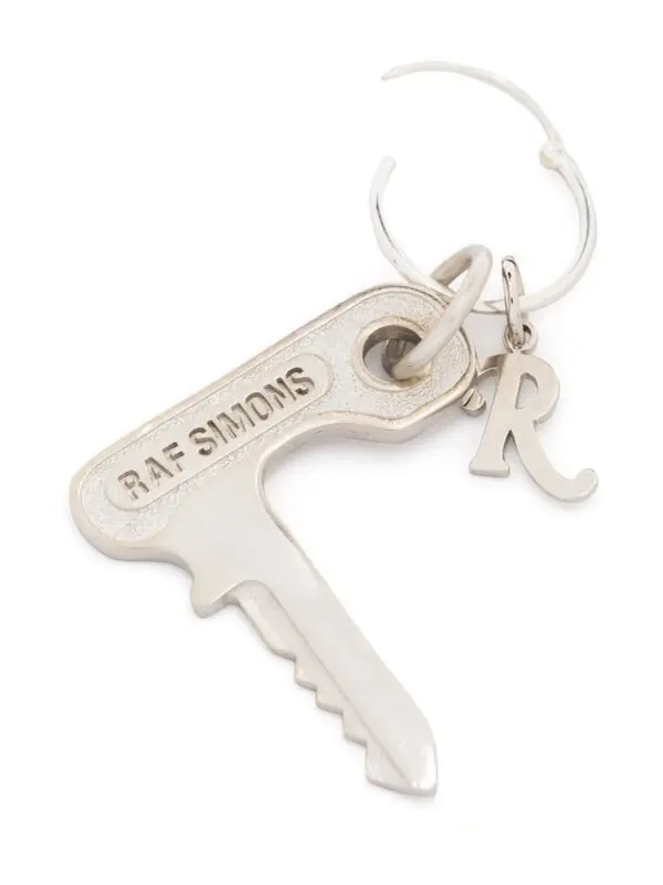 Raf Simons Logo-engraved Drop Earring