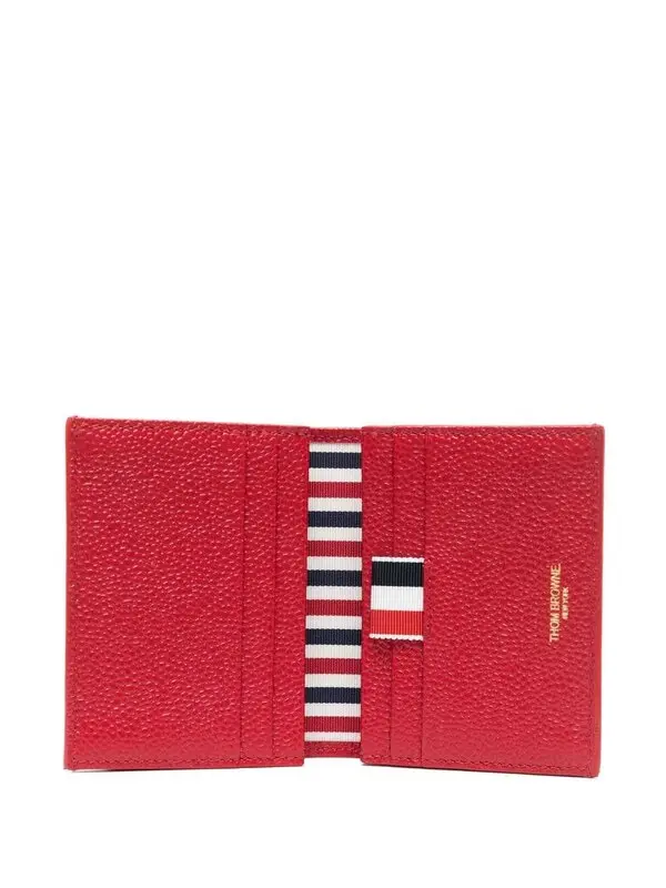 Thom Browne Anchor-embroidered Leather Cardholder