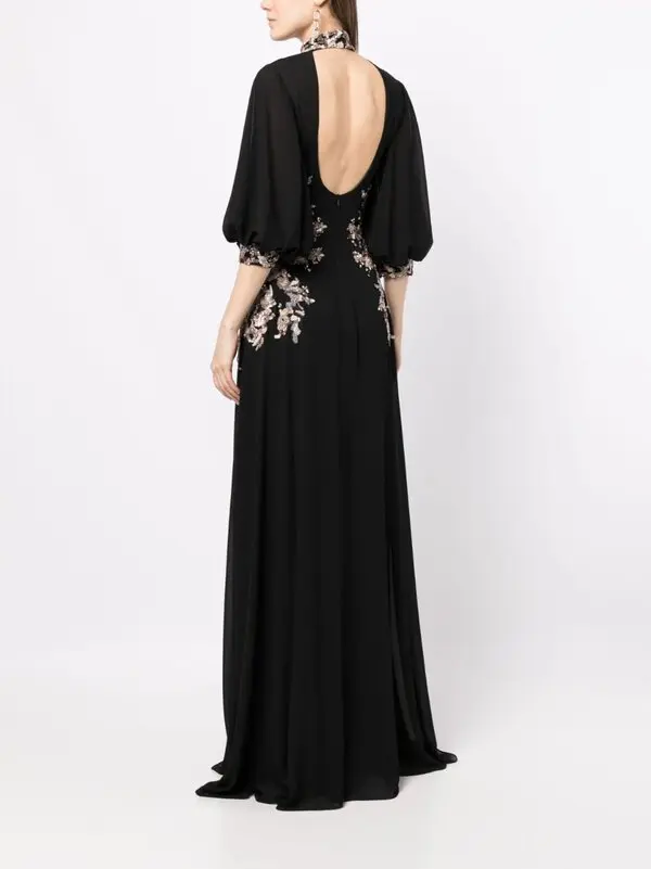 SAIID KOBEISY Sequin-embellished Long Dress