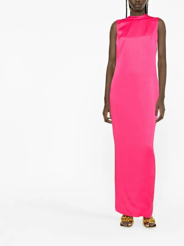Versace Cowl-back Gown - Pink