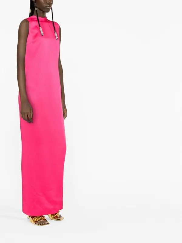 Versace Cowl-back Gown - Pink