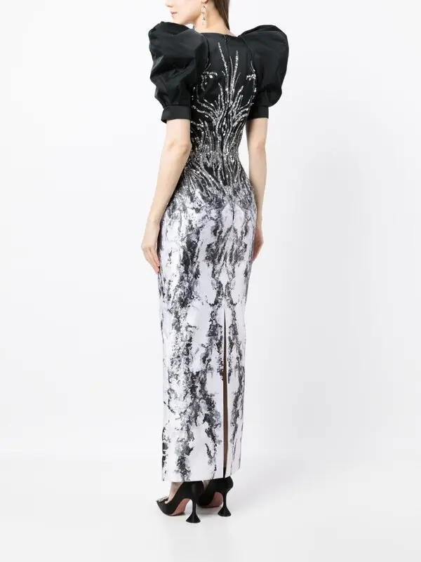 SAIID KOBEISY Sequin-embellished Gown