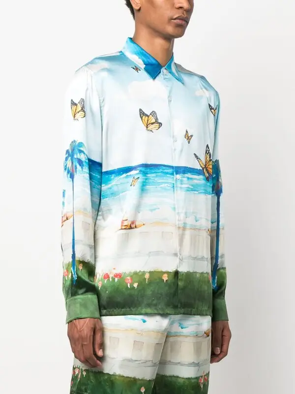 NAHMIAS Butterfly Beach Shirt