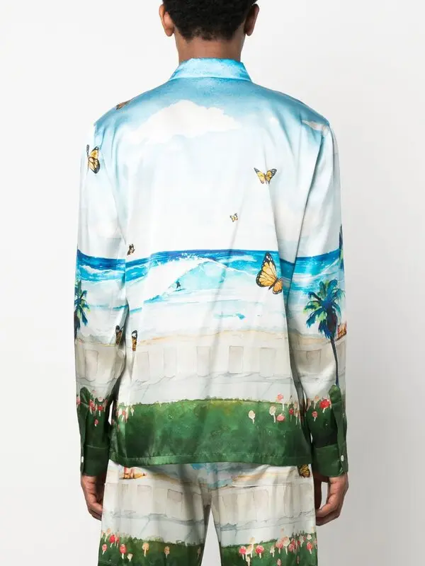 NAHMIAS Butterfly Beach Shirt