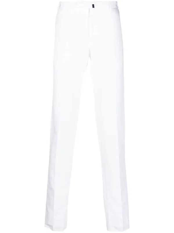 Incotex Straight-leg Linen-cotton Trousers