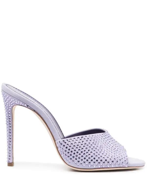 Paris Texas 110mm Crystal Embellished Leather Sandals