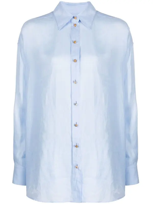 Zimmermann Tama Long-sleeve Ramie Shirt
