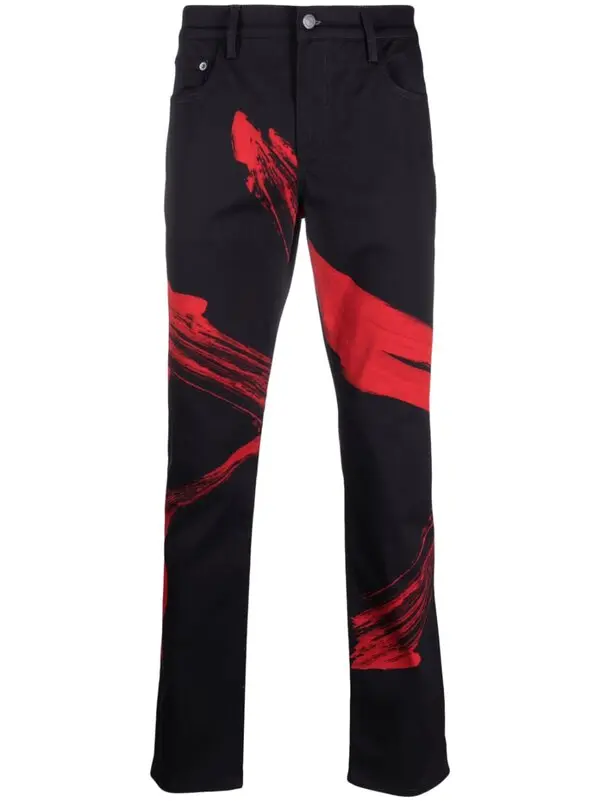 Moschino Archive Stretch Gabardine Trousers - Black