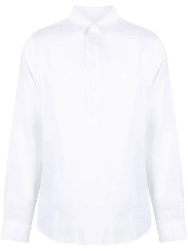 Orlebar Brown Long-sleeve Polo Shirt - White