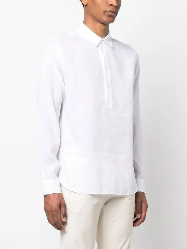 Orlebar Brown Long-sleeve Polo Shirt - White