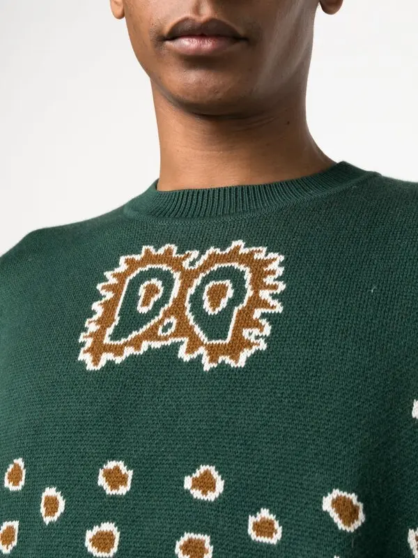 Rhude Intarsia-knit Jumper - Green