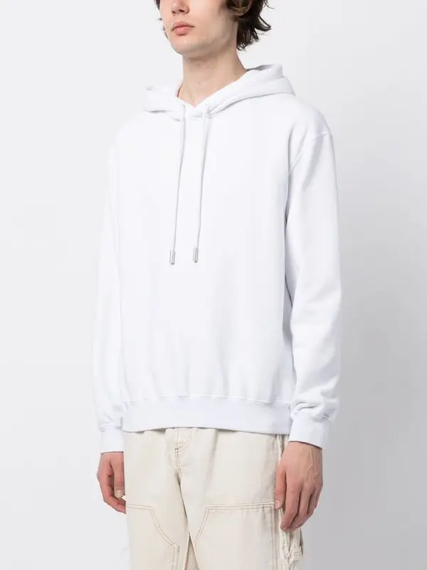 Off-White Diag-print Cotton Hoodie - White