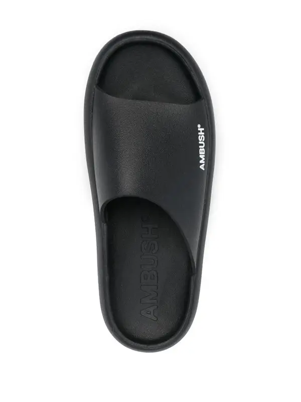 AMBUSH Logo-print Slide Sandals - Black