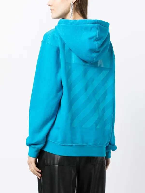 Off-White Diag-stripe Print Hoodie