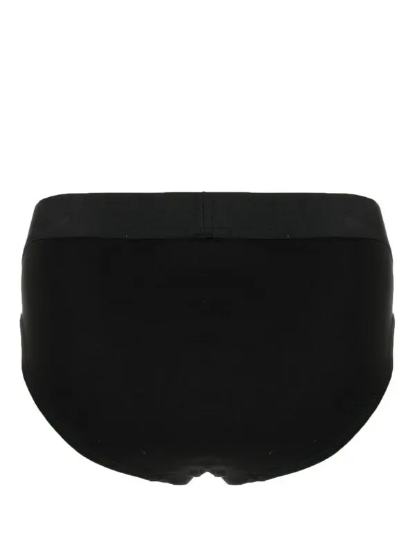 Dsquared2 Two-pack Logo-waistband Briefs - Black