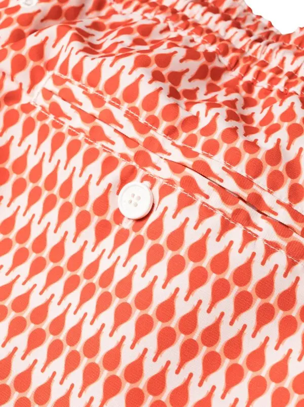Frescobol Carioca Raquete Print Swim Shorts