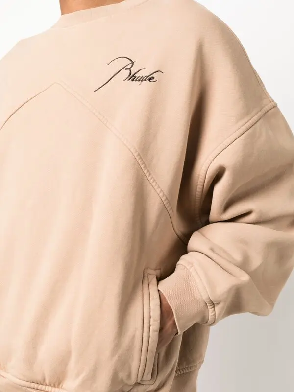Rhude Logo-print Slouchy Sweatshirt