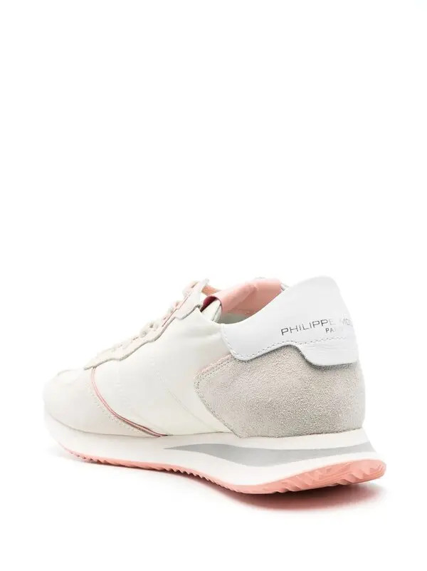Philippe Model Logo Patch Sneakers - Neutrals