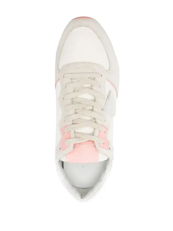 Philippe Model Logo Patch Sneakers - Neutrals
