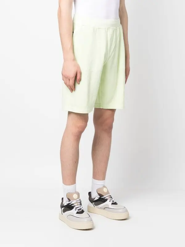 Stone Island Compass-motif Cotton Shorts