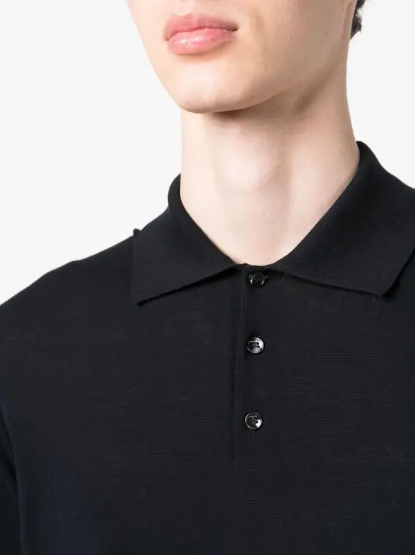 Malo Fine-knit Cotton Polo Shirt