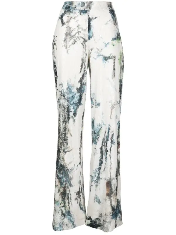 SAIID KOBEISY Sequin Embellished Pants