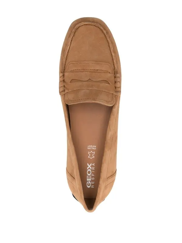 Geox Panelled-design Suede Loafers