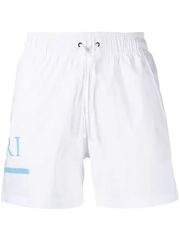 Amiri Logo-print Track Shorts - White
