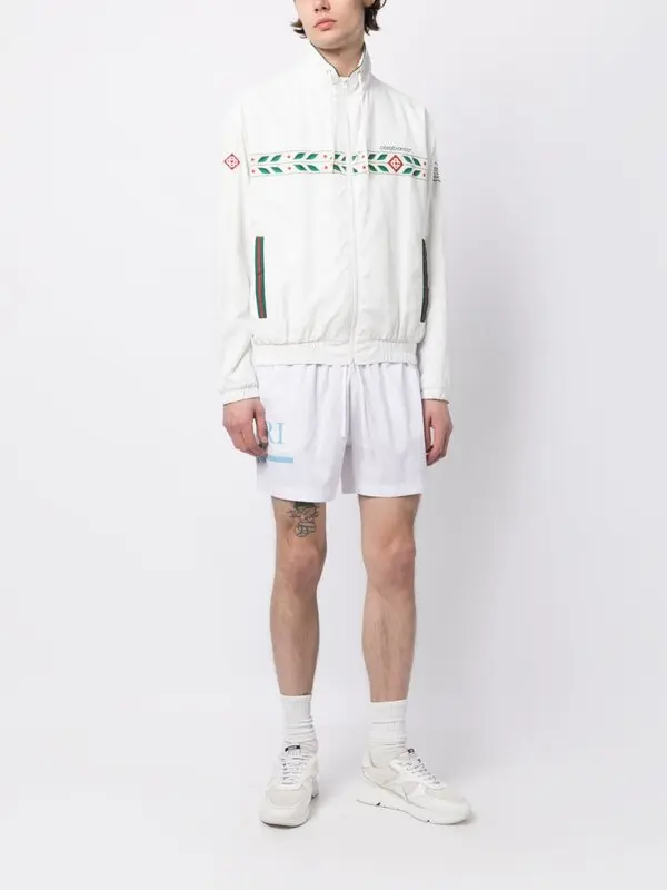 Amiri Logo Print Track Shorts