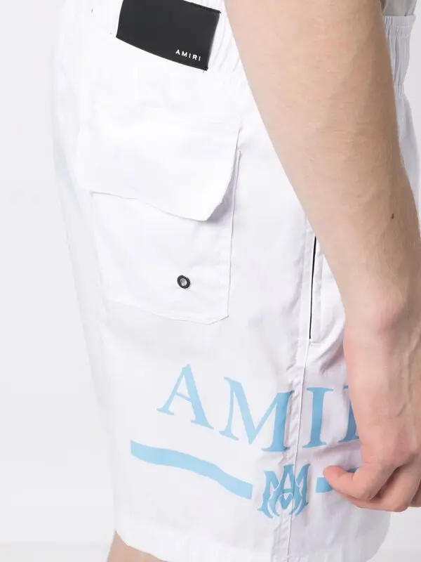 Amiri Logo Print Track Shorts