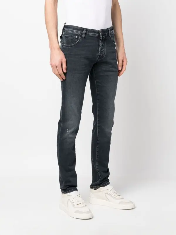 Jacob Cohen Slim-fit Dark Wash Denim Jeans - Blue