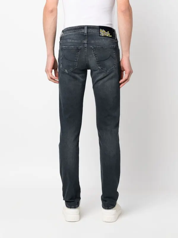 Jacob Cohen Slim-fit Dark Wash Denim Jeans - Blue